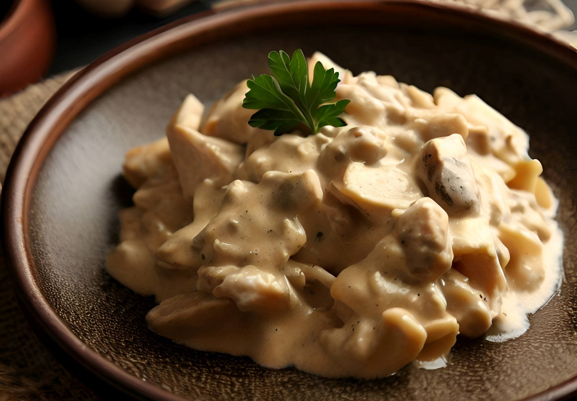 Strogonoff de Frango Simples