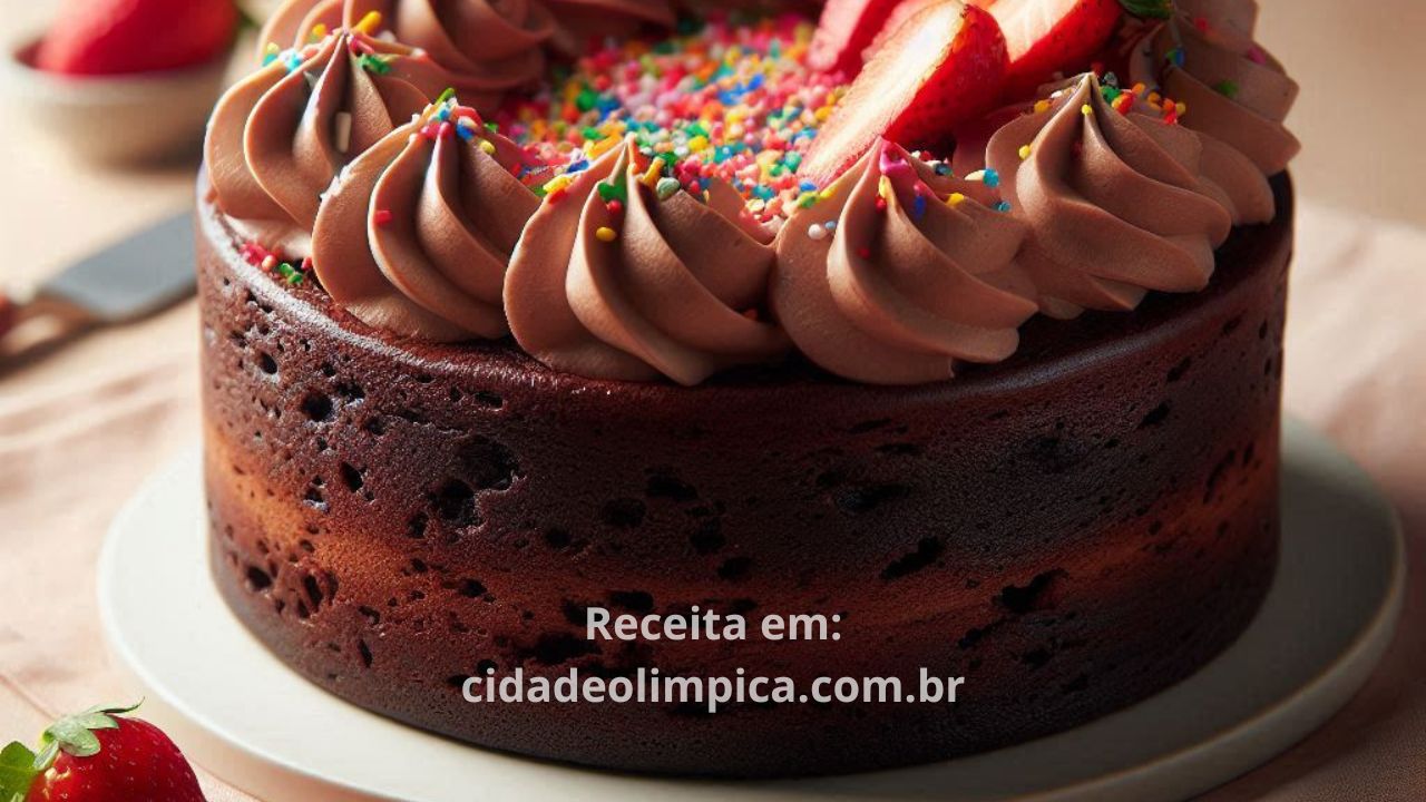 Massa de Bolo de Chocolate